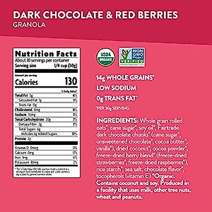 Love Crunch Nature's Path Organic Love Crunch Premium Granola, Dark Chocolate & Red Berries, 11.5 Ounce (Pack of 6)