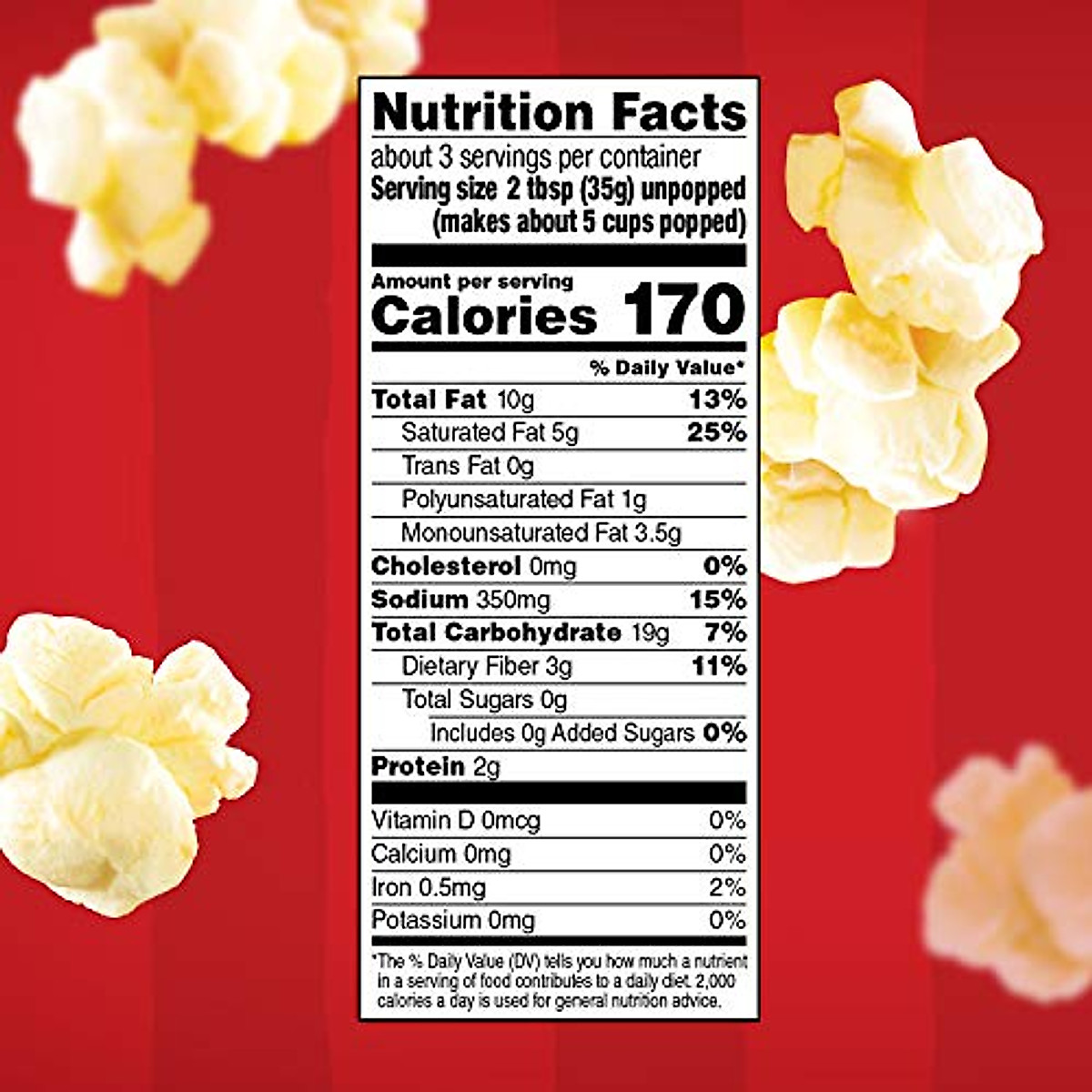 Orville Redenbacher’s Movie Theater Butter Popcorn Tub, 3.9 Ounce, Pack of 12