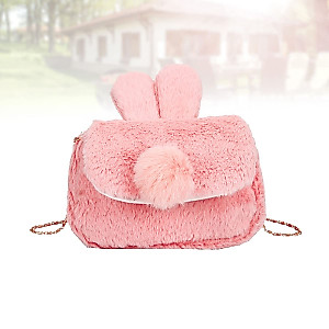 VALICLUD 2pcs Body Cross Bag for Women Womens Sling Bags Crossbody Womens Cross Body Purses Crossbody Bag for Women Womens Crossbody Plush Crossbody Bag Shoulder Bag Women's Fur Bag Rabbit