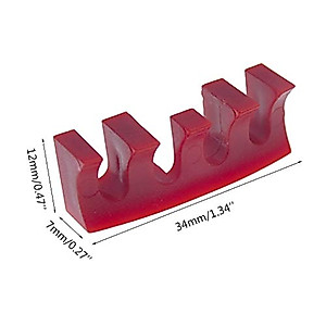 CUCUDAI 2pcs Badminton Stringing Machine Tool Racket Load Spreader Adapter Universal Protector Attachment-Red