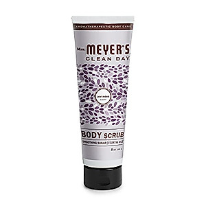 MRS. MEYER'S CLEAN DAY Exfoliating Body Scrub, Sugar Scrub that Leaves Skin Feeling Hydrated & Fresh, Made with Essential Oils, Lavender, 8 oz