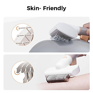 3 in 1 Long Hair Pet Grooming Kit, Long Hair Cat Brush, Pin Brush for Shedding, Undercoat Rake for Cats, Cat Detangler Brush, Pet Hair Removal Tool, Cat Brushes for Indoor Cats, Cat Comb,