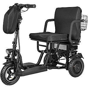 Folding Mobility Electric Scooter 48v 700w Dual Motor Lithium Battery 42 * 22 * 33(Inch) (Black)…