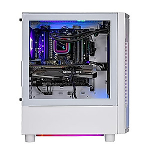 Skytech Gaming Archangel Gaming PC, Ryzen 7 5700X 3.4 GHz, RTX 4060, 1TB NVME, 16GB DDR4 RAM 3200, 600W Gold PSU Wi-Fi, Win 11 Home, RGB-Keyboard and RGB-Mouse Included