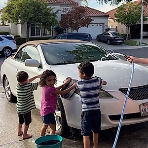 Atlantic Heavy Duty Garden Hose 5/8 Inch x 1 ft Blue, Short Connection Leader Hose (1 Foot)