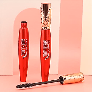 Mascara Two Faced 4d Fiber Mascara, Waterproof-Fiber Long Curly, No Dizzy, Crown Shaped Mascara 10ml Celebration Gift Set