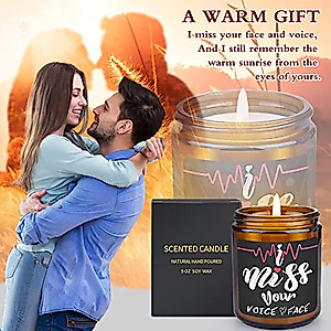Candles Funny Gifts for Women Men, Scented Candle Romantic Message with I Miss You, Birthday Dating, Relationship Gift Ideas for Him Girlfriend Boyfriend Mom Wife