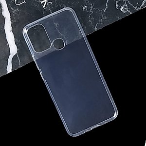 for Infinix Hot 10 Play Case, Soft TPU Back Cover Shockproof Silicone Bumper Anti-Fingerprints Full-Body Protective Case Cover for Infinix Smart 5 India (6.82") (Transparent)