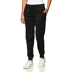 Hanes womens Sport Performance Fleece Jogger With Pockets Pants, Black Solid/Black Heather, X-Large US