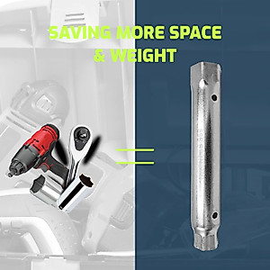 ONENESS 369 Heavy-Duty Dual Hex 1 1/16 socket x 1 1/2 Anode Rod Socket, Water Heater Element Wrench, Residential Water Heater Element Socket for RV Owners and Homeowners