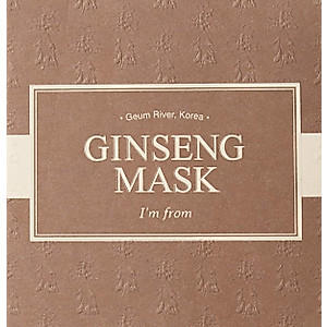 I'm from] Ginseng Mask, detox, elasticity, prevent fine lines, 3.97% ginseng extract, 120g, 4.23oz