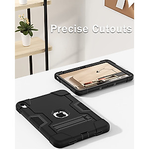 Scnioy for iPad 10th Generation Case, Protective Case for iPad 10th Generation with Kickstands, Shockproof & Sturdy New for iPad 10.9 Inch Case 2022 - Black