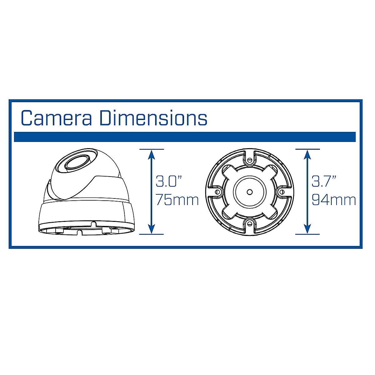 FLIR Digimerge C133EDR Outdoor Security Dome Camera, 2.1MP HD MPX Fixed, 3.6mm, 70ft Night Vision, Works with Lorex, Flir MPX DVR, White, 1 Pack (Camera Only)