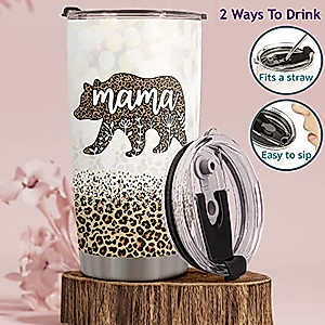 Macorner Mothers Day Gifts - Birthday Gifts for Mom Nana & Mothers Day Gifts From Daughter Son - Mom Gifts Mother's Day Christmas Gifts For Women Mom Grandma - Stainless Steel Bear 20oz Tumbler