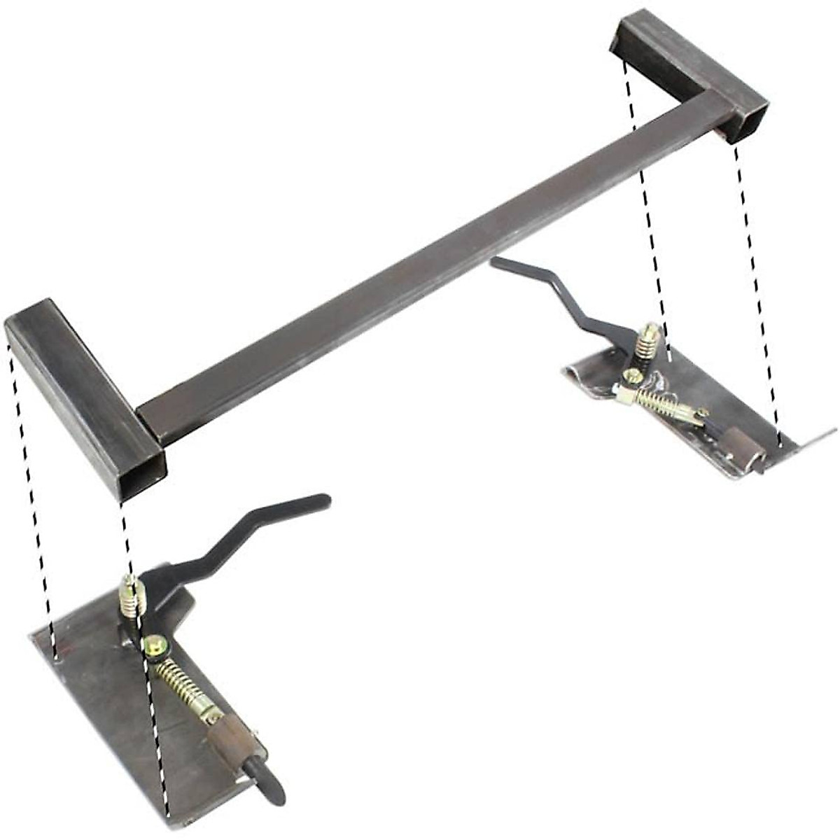 Titan Attachments Pin On to Skid Steer Quick Tach Adapter Spacer Brackets Cross Brace Latch Weld