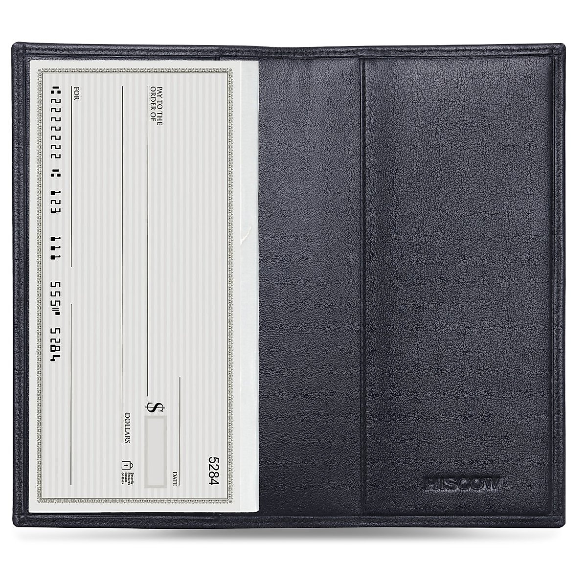 HISCOW Minimalist Checkbook Cover - Full Grain Leather
