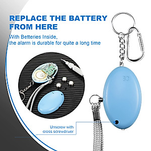 Weewooday 16 Pack Safe Sound Emergency Personal Alarm 130DB Alert Security Alarm Keychain Personal Gold, Green, Purple, Dark Red, Dark Blue, Black, Light Blue, One Size