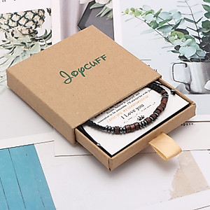 Morse Code Bracelet for Women Inspirational Gifts for Best Friends Unique Jewelry for Mom Dad Daughter Son Sister Aunt Grandma Encouragement Funny Wrap Bracelets Handmade Adjustable, no gemstone