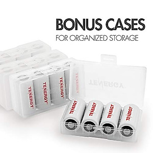 Tenergy Premium 16 Pack NonRechargeable CR123A 3V Lithium Battery, 1600mAh Primary Battery for Arlo Cameras, Photo Lithium Batteries, Security Cameras, Smart Sensors, and More