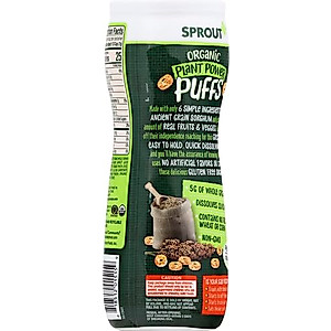 Sprout Organic Snacks Plant Power Puffs baby Food, 1.5 Oz