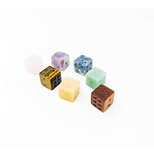 Clarity, Crystal Dice, Spiritual Practice, Decor, Game or Fun, Quantity of 7