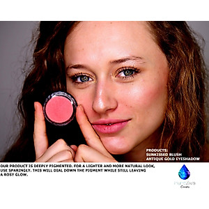 Pure Ziva Radiant Orchid Purple Lavender Violet Princess Pink Vegan Blush Pressed Cheek Color Powder, Talc & Paraben Free, No Animal Testing & Cruelty Free