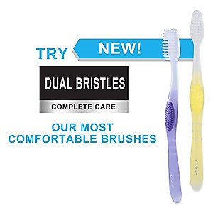G-Smile Adult Advanced Toothbrush, Compact Head & Comfort Grip Handle, Soft Bristles for Deep Cleaning and Whitening, Colors Vary, Value Pack Toothbrushes (24 Counts, Extra Soft)