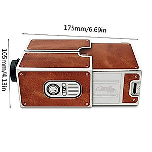 Tatoonly Superjiuex Mini Portable Projector Smart Phone Projector 2.0 Mobile Phone Projection for Home Audio & Video Projector