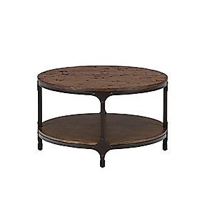 Jofran Inc. Urban Nature Rustic Pine Solid Wood Round Coffee Table