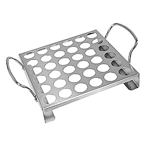 BBQ-Aid Jalapeno Poppers Grill Rack with Handles - Jalapeno Popper Holder for Grill - Easy to Pick Up - Chicken Legs & Wings or Chili - 36 Capacity Racks- BBQ Grill and Smoker Accessories