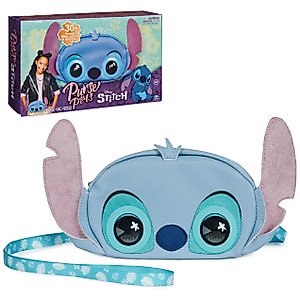 Purse Pets, Disney Stitch Officially Licensed Interactive Pet Toy & Kids Purse, 30+ Sounds & Reactions, Girls Crossbody Bag, Trendy Tween Gifts