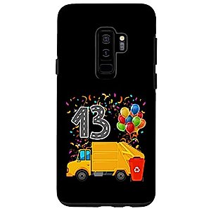 Galaxy S9+ Happy 13 Birthday Rear Loader Garbage Truck Case