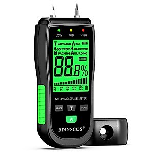 Wood Moisture Meter for Wood, Like Hardwood and Softwood Pin Moisture Tester
