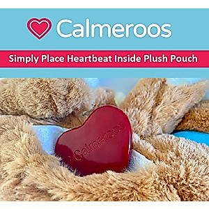 Calmeroos Puppy Heartbeat Toys Calming Separation Anxiety Relief Toys for Dogs Heartbeat Simulator in a Soft Comforting Pillow Pet Plush