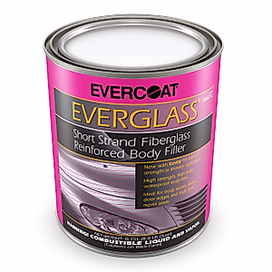 Evercoat Everglass Short Strand Fiberglass Reinforced Filler - Waterproof Filler - 32 Fl Oz