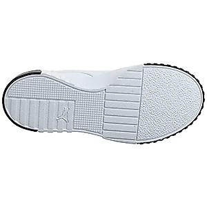PUMA Women's CALI Sneaker White Black, 9 M US