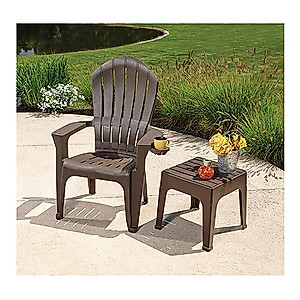ADAMS MFG PATIO FURN 8090-60-3731 Big Easy Brown Stack Table