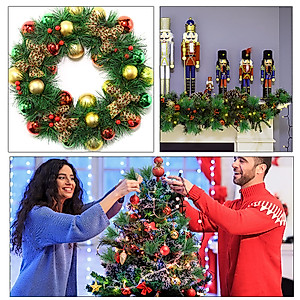 Alpurple 100 PCS Artificial Green Pine Needles Branches-Small Pine Twigs Stems Picks-Fake Greenery Pine Picks for Christmas Garland Wreath Embellishing and Home Holiday Garden Decoration