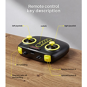 SYMA LED Mini RC Helicopter Drone - Gyro, 4HZ, Indoor Outdoor Micro Toy Gift for Kids & Adults