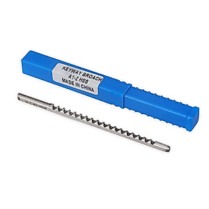 ICZW Keyway Broach Set HSS Keyway Cutting Tool for Lathe Metric Size Broaches with Bushings and Shims (6 pcs)