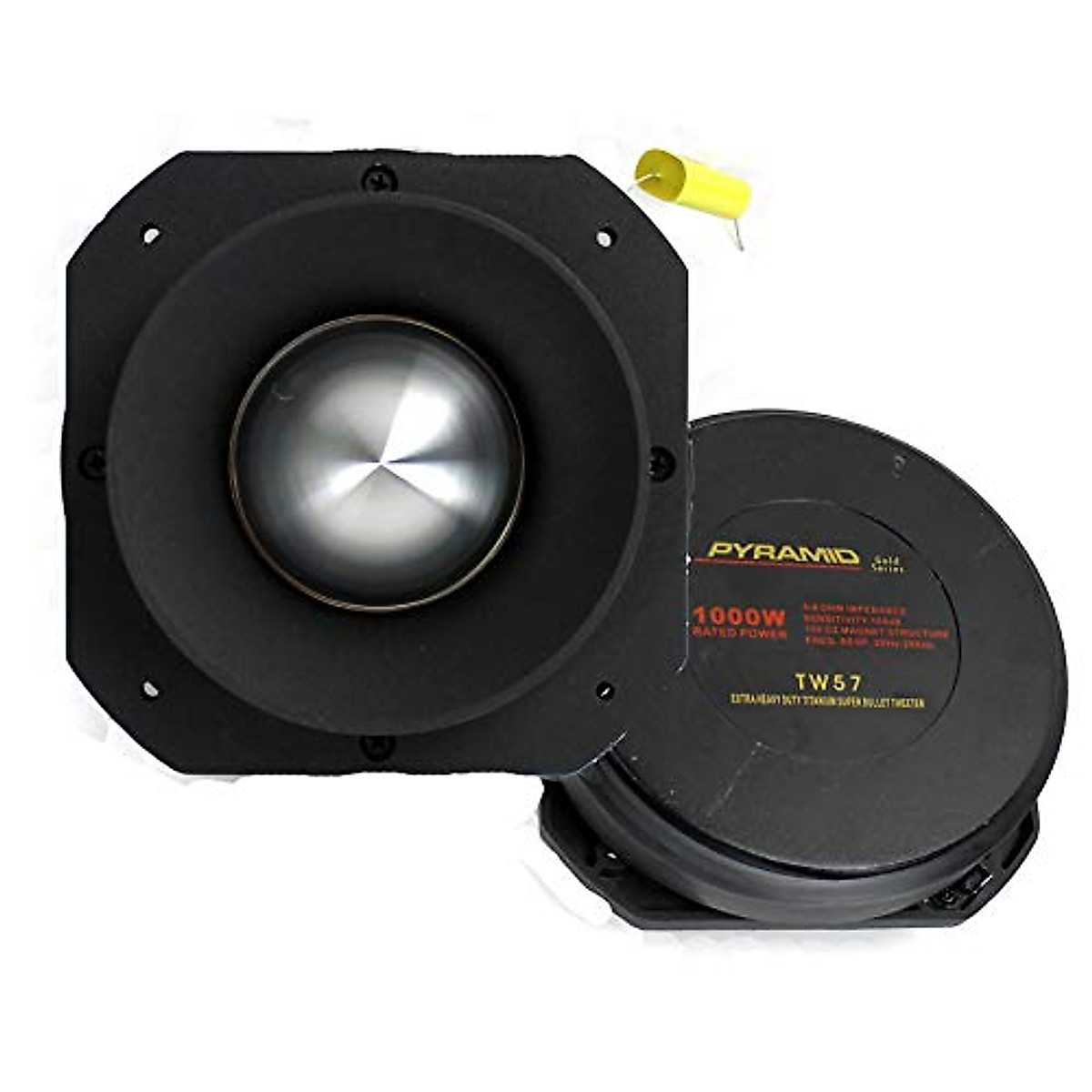 Pyramid PRO TW57 3" 4000W Titanium Car Audio Dome Bullet Super Tweeters