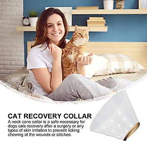 BCOATH Pets Elizabeth Circle Kitten Collars Pet Cat Recovery Collar Cat Recovery Collars & Cones Cat Recovery Neck Cone Cat Kitten Recovery Collar Cat Cone Pet Recovery Cone Rope