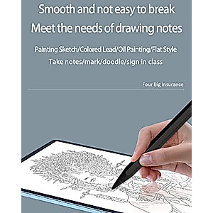 GOUHGKH Stylus Pen Touch Screen Pencil, Active Stylus Pens Compatible with iPad,iPad Pro,iPad Air,iPad Mini, Samsung, Smart Phone and Tablet for Writing/Drawing (Black)