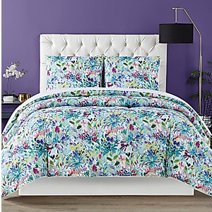 Christian Siriano NY Dahlia 3 Piece Full/Queen Duvet Cover Set