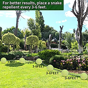 USKICH 10 Pack Snake Away Repellent, Snake Repellent Balls for repelling Outdoors Indoor Snakes Rats and Other Pests, for Yard Lawn Garden Camping Fishing, Natural Plant Formula Pest Insect Control…