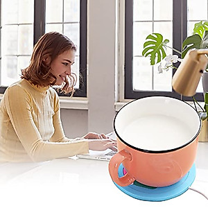 Coffee Mug Warmer Candle Warmer Plate - 3-Setting Cute Animals Design Mug Warmer for Desk, Temperature up to 149℉ for Office Home Desk Use