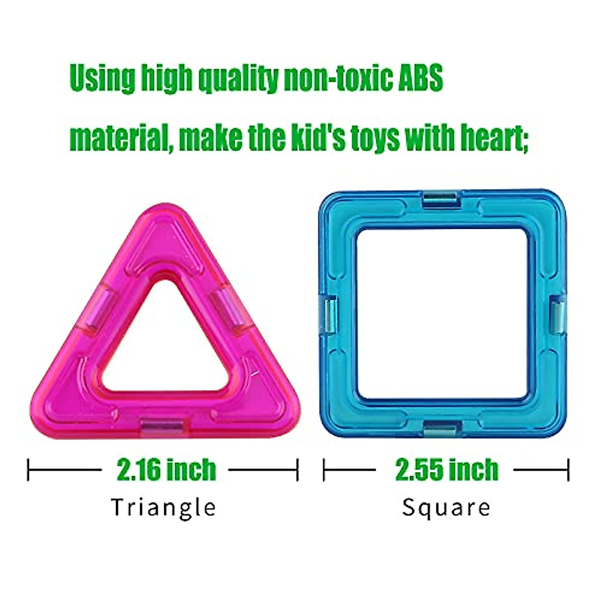 Rock Goldfish Magnetic Blocks Building Toys for Kids, Magnetic Tiles STEM Kit Educational Stacking Blocks Toys for Boys and Girls(X-24)