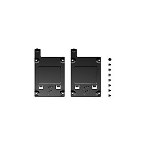 Fractal Design SSD Bracket Kit – Type B for Define 7 Series and Other Select Cases - Black (2-Pack)