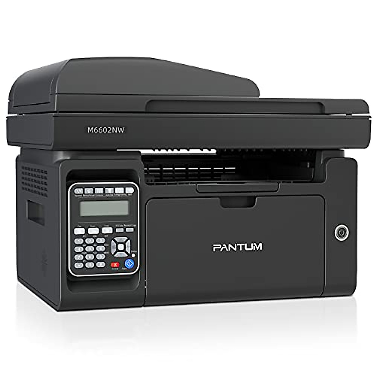 Pantum M6602NW All-in-One Monochrome Laser Printer Copier Scanner Fax with Wireless Ethernet & USB2.0 Capabilities, 150 Pages Paper Input Capacity (V7W99B)