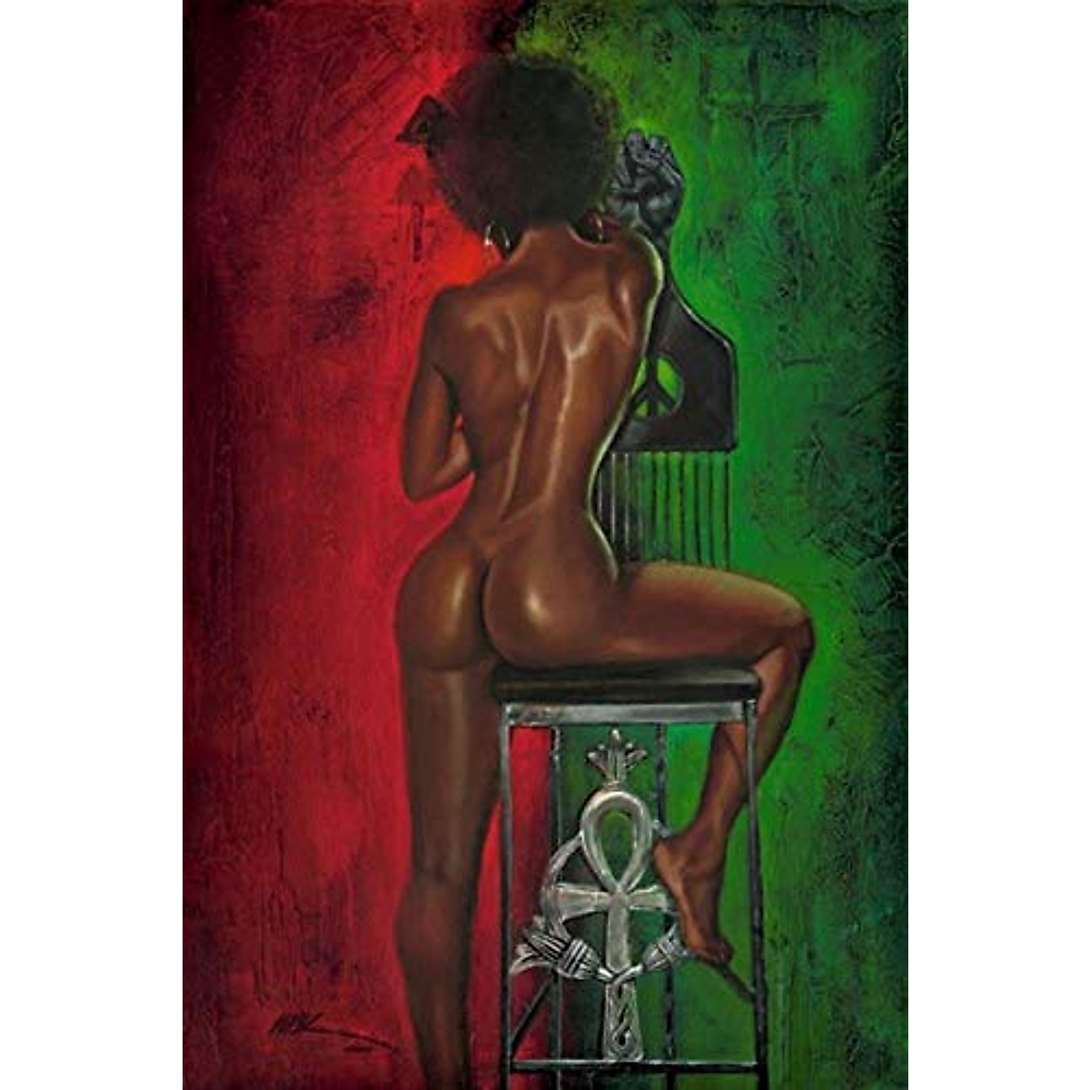 The Blackness (36x24 inches - Unframed Art Print) t